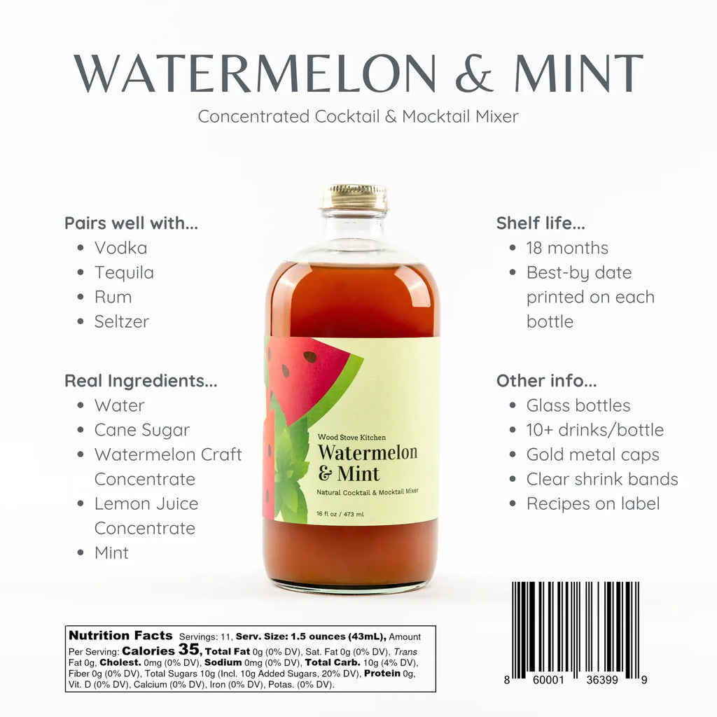 Watermelon & Mint Cocktail Mixer – Lineage